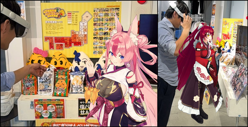 MR技術でVtuberがリアル接客販売を行う『未来V商店』が渋谷に期間限定オープン！