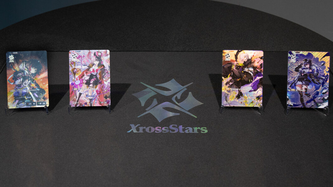 新規TCGプロジェクト「Xross Stars」始動！ぶいすぽっ！、Crazy Raccoon、Neo-Porteの描き下ろしイラストカードが初公開＜レポート＞